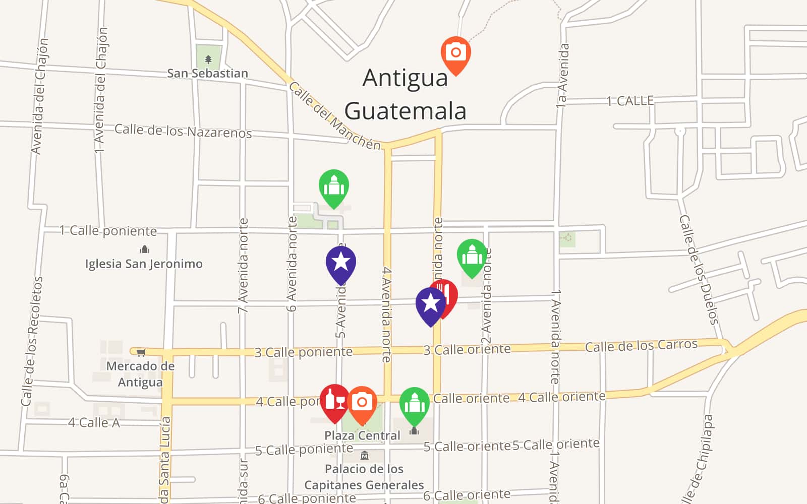 Antigua, Guatemala by sophiet · MapHub