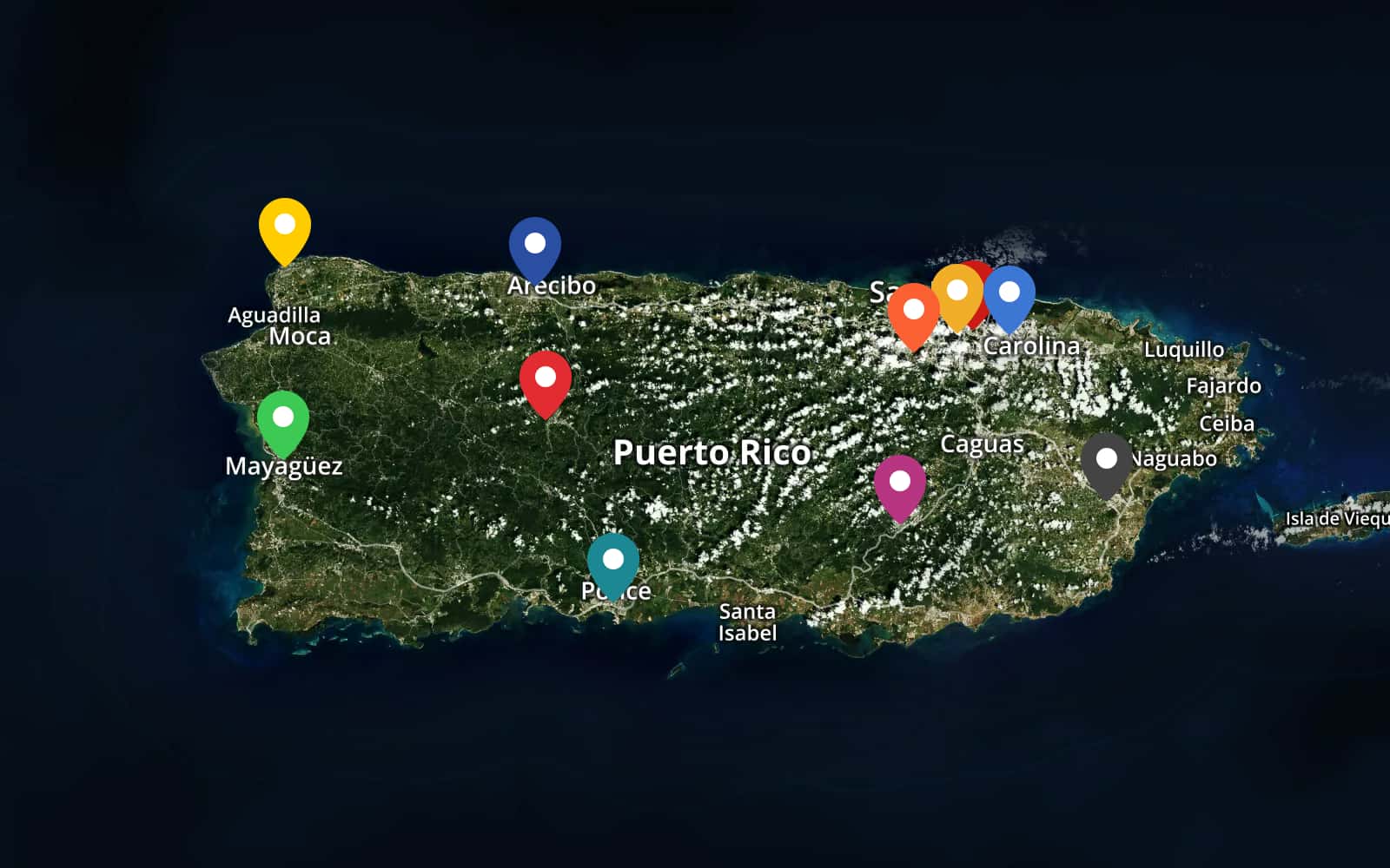 Sistema de la Universidad de Puerto Rico by edmyayala · MapHub