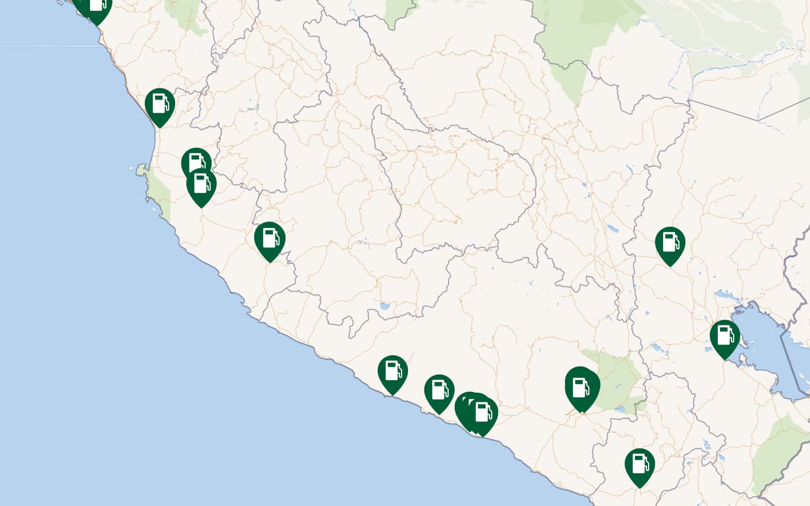 Estaciones de Servicio - PetroPerú by samantaalva · MapHub