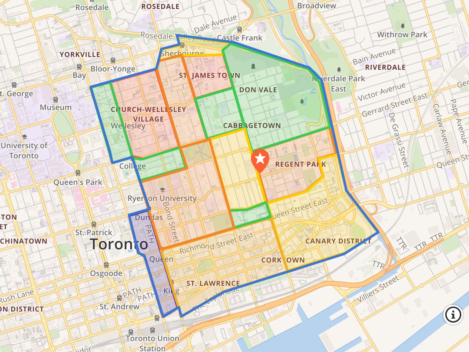 Toronto Centre Community Map by woodgerb · MapHub