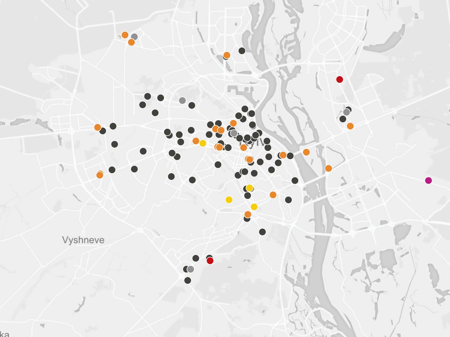 KMM Kyiv modernism map Київська мапа модернізму by ArtemDodonov · MapHub