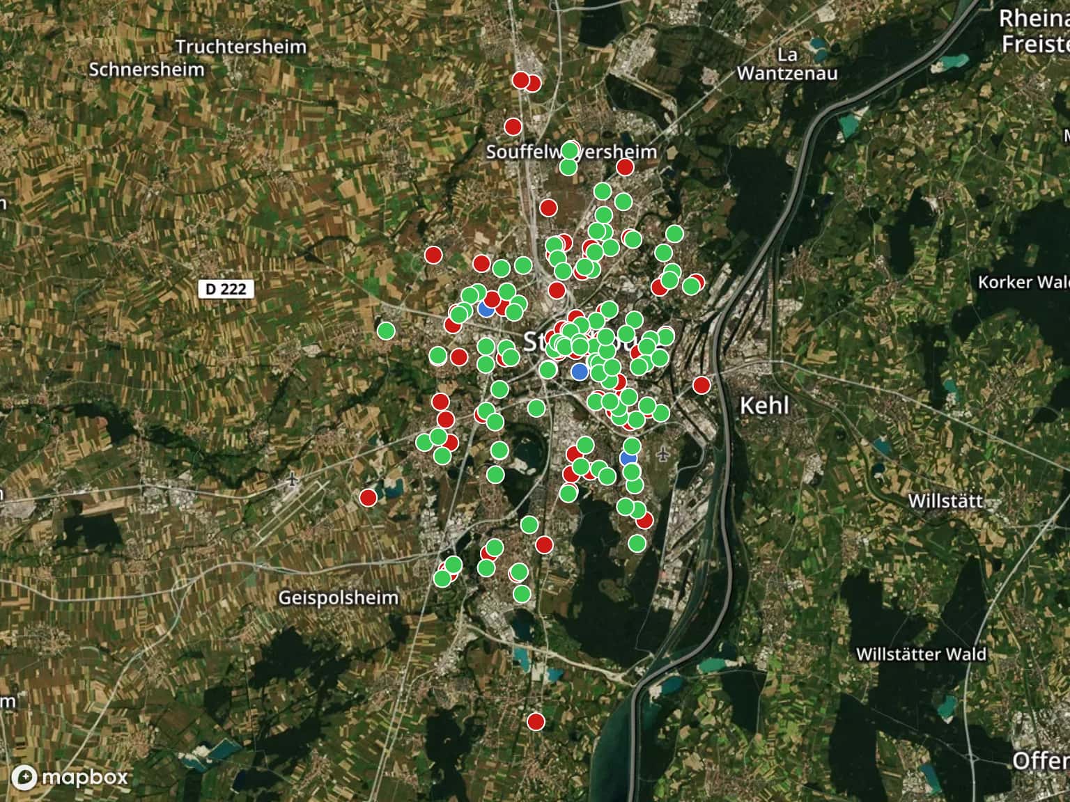 Commerces autorisés Corona-virus STBG by Wapsis · MapHub