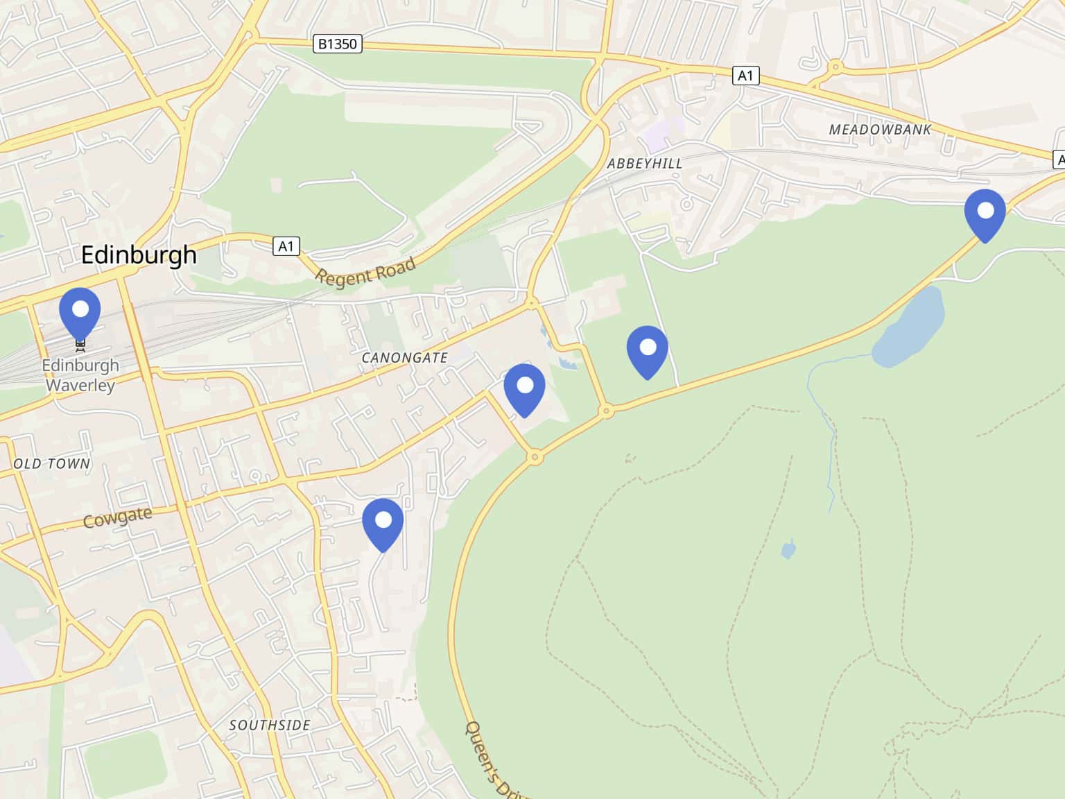 Transport Map for Holyrood by NFUS · MapHub