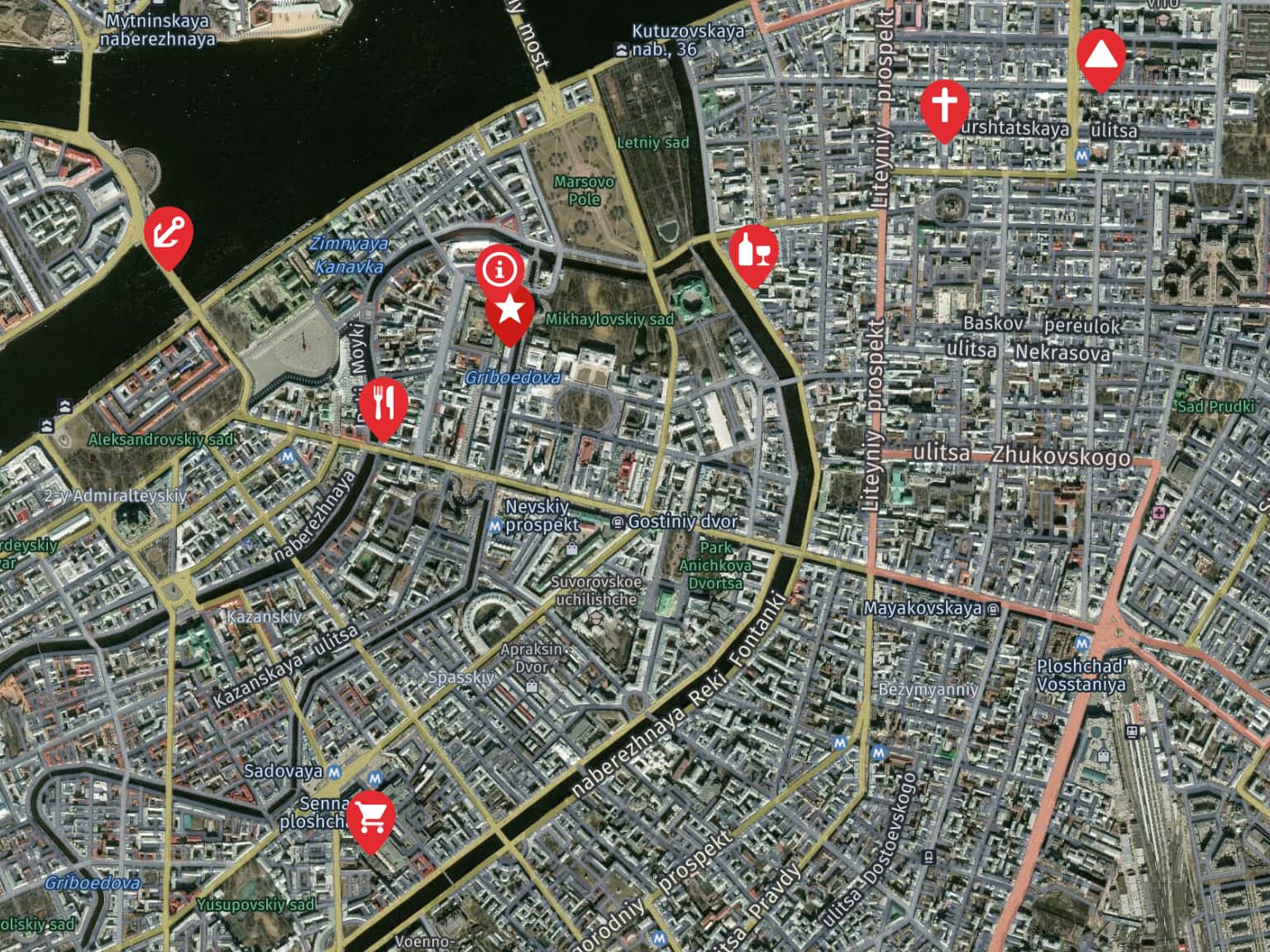 Sights and Sounds of St Petersburg by prospekt · MapHub