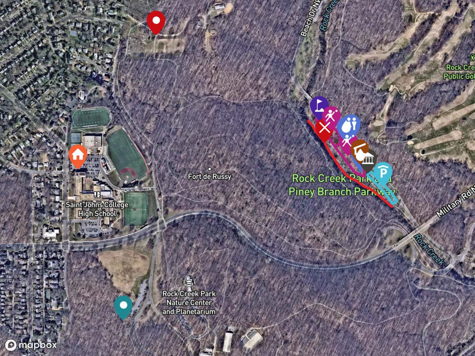 In Season Map Rock Creek Park #6 by Plato_Learning · MapHub