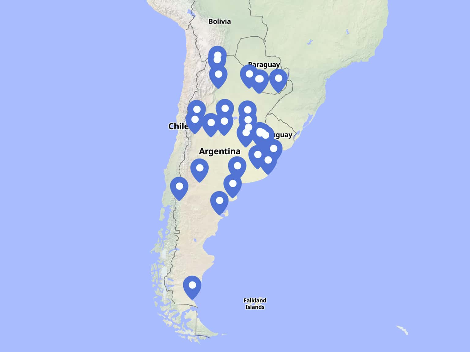 IXPs 2023 by CABASE · MapHub