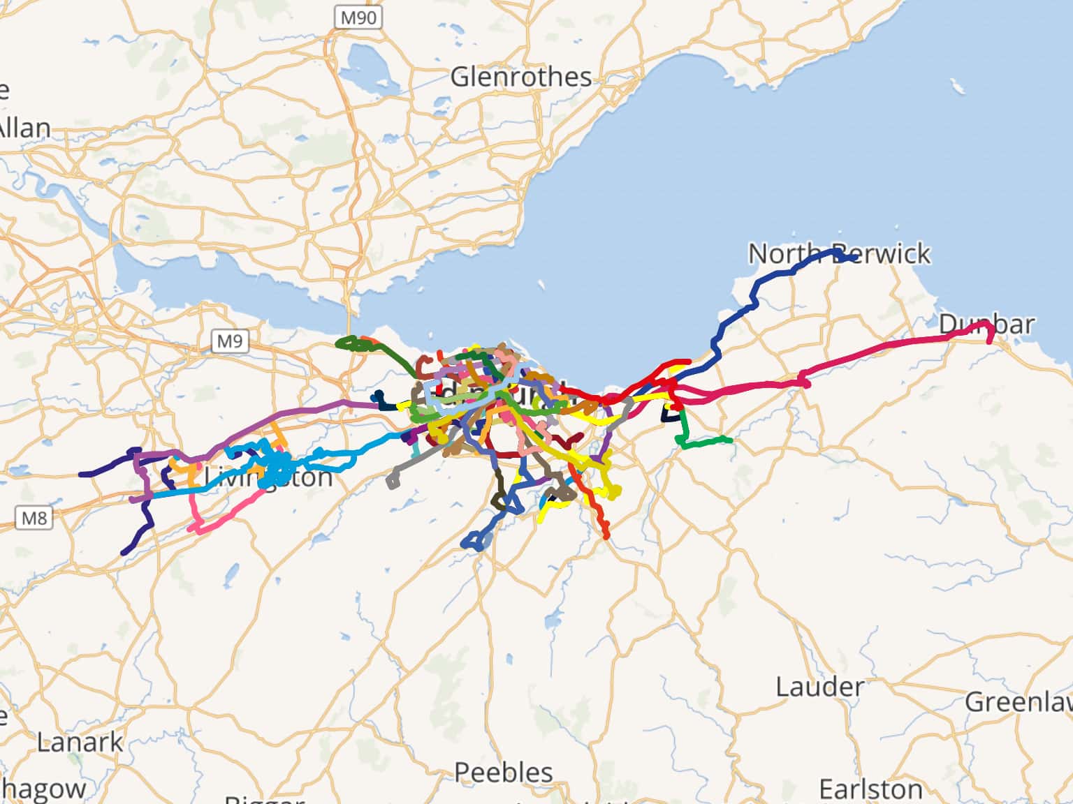 Routes - lothian by RossLothianBuses · MapHub