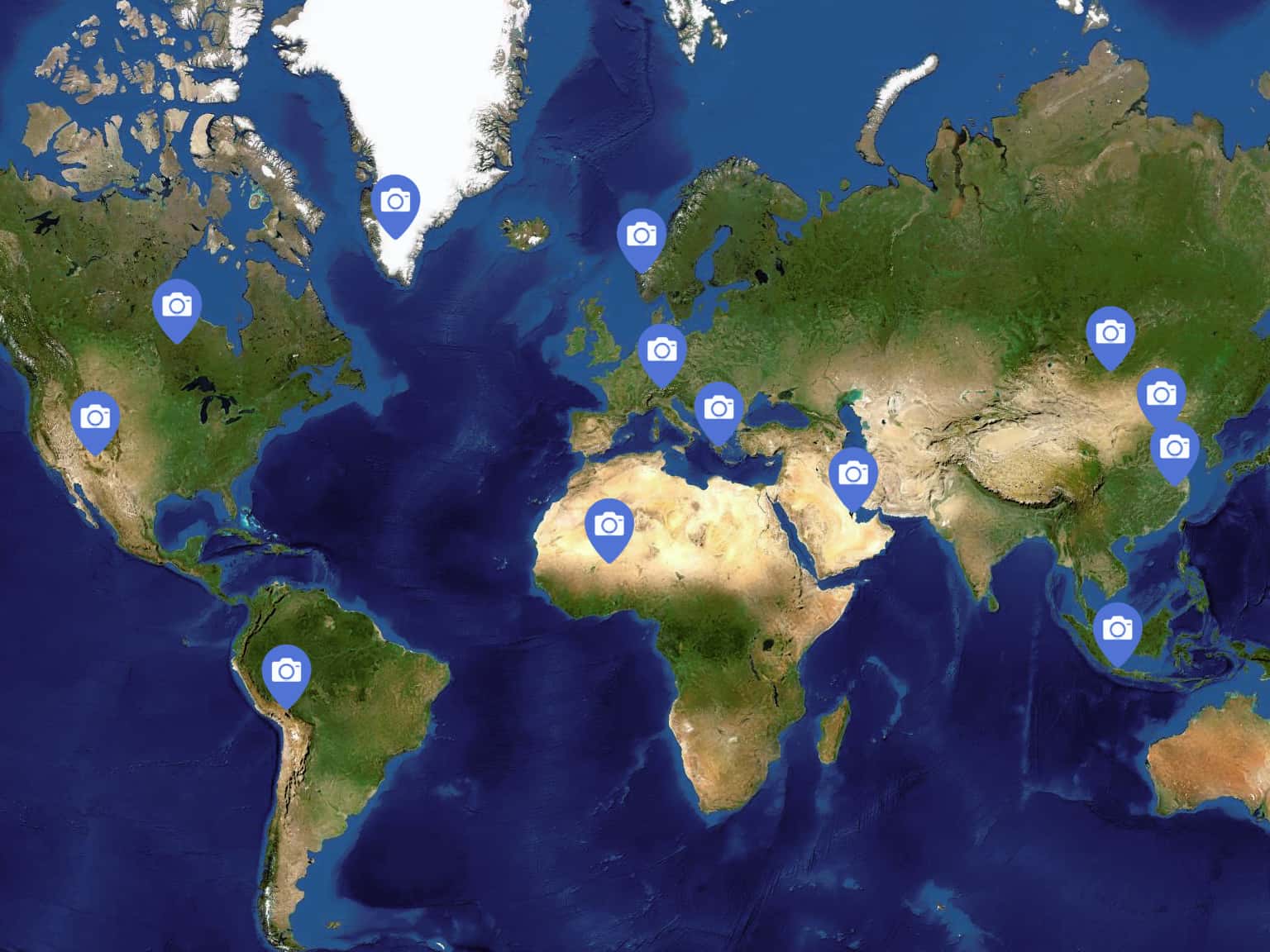 Architectures around the World by jasongu · MapHub